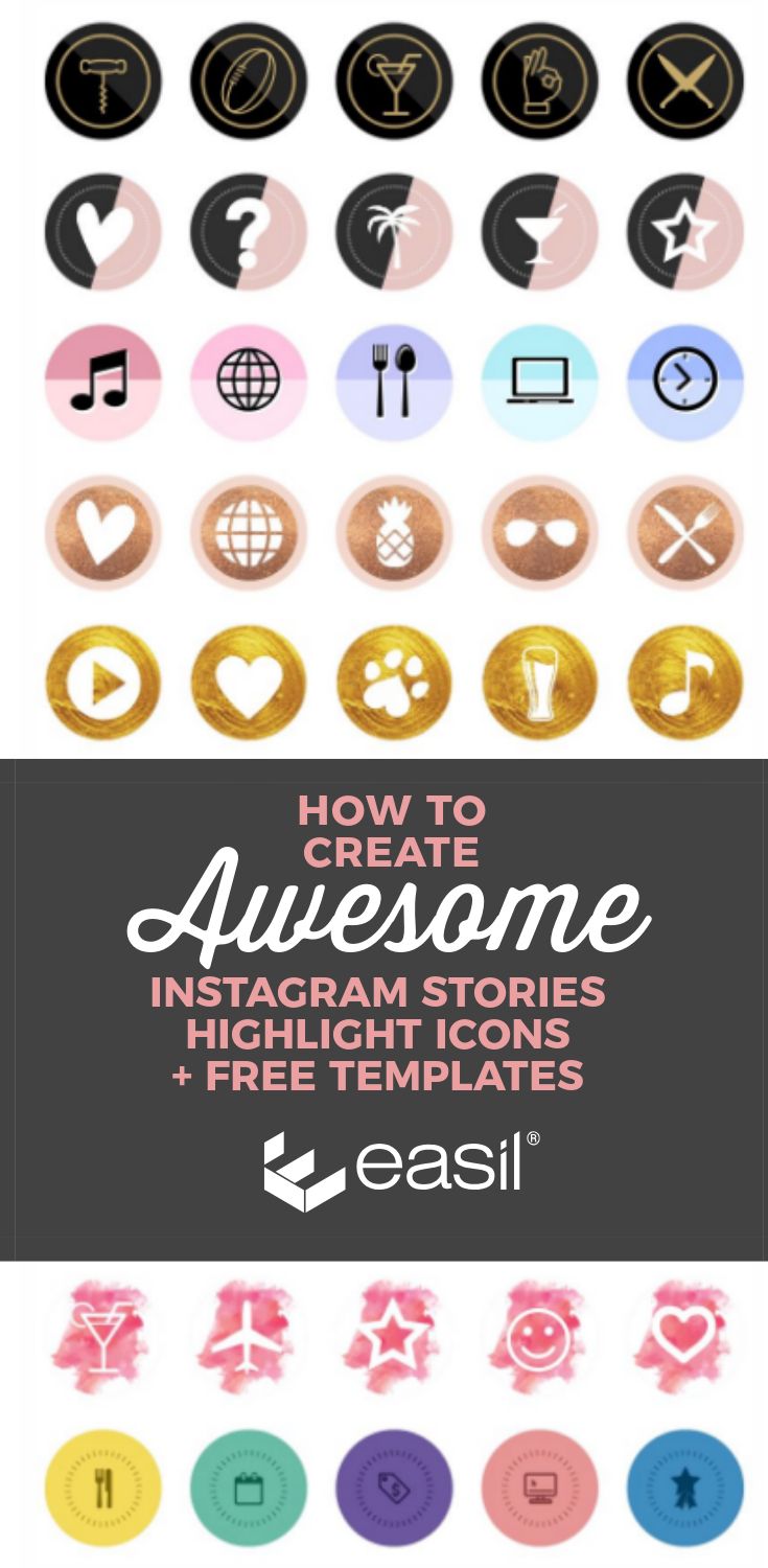 How to Create Awesome Instagram Stories Highlight Icons + Free ...
