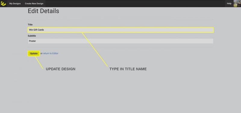 updateName – Easil